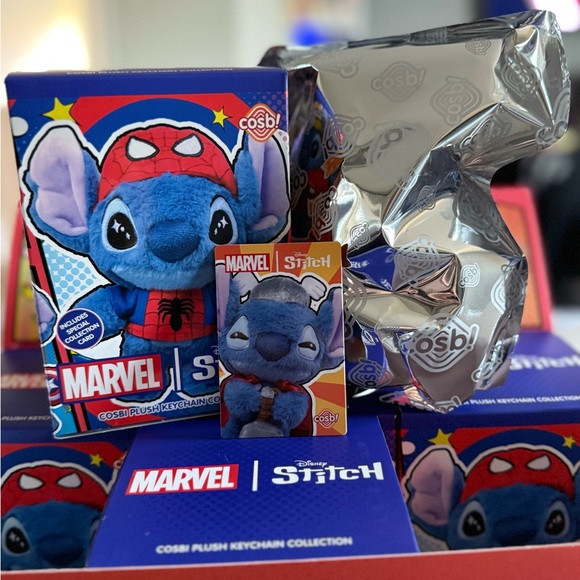 Marvel | Other | Marvel Disney Stitch Cosbi Plush Keychain Stitch As ...